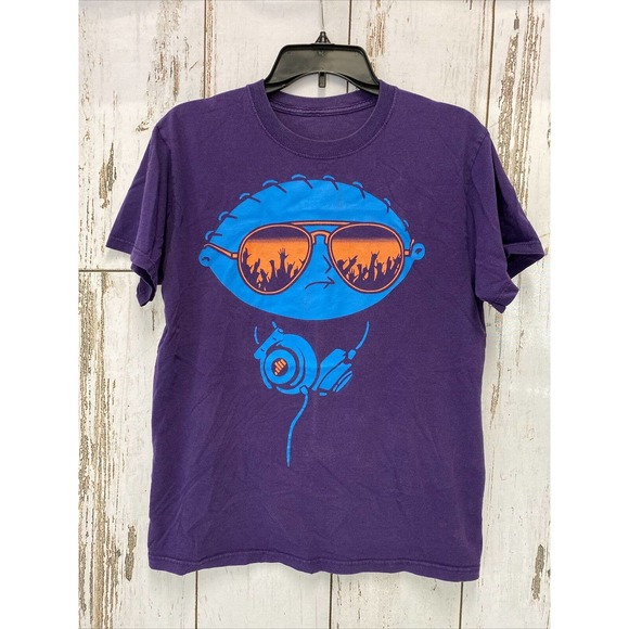 Family Guy | Shirts | Family Guy Stewie With Headphones Purple Tshirt ...